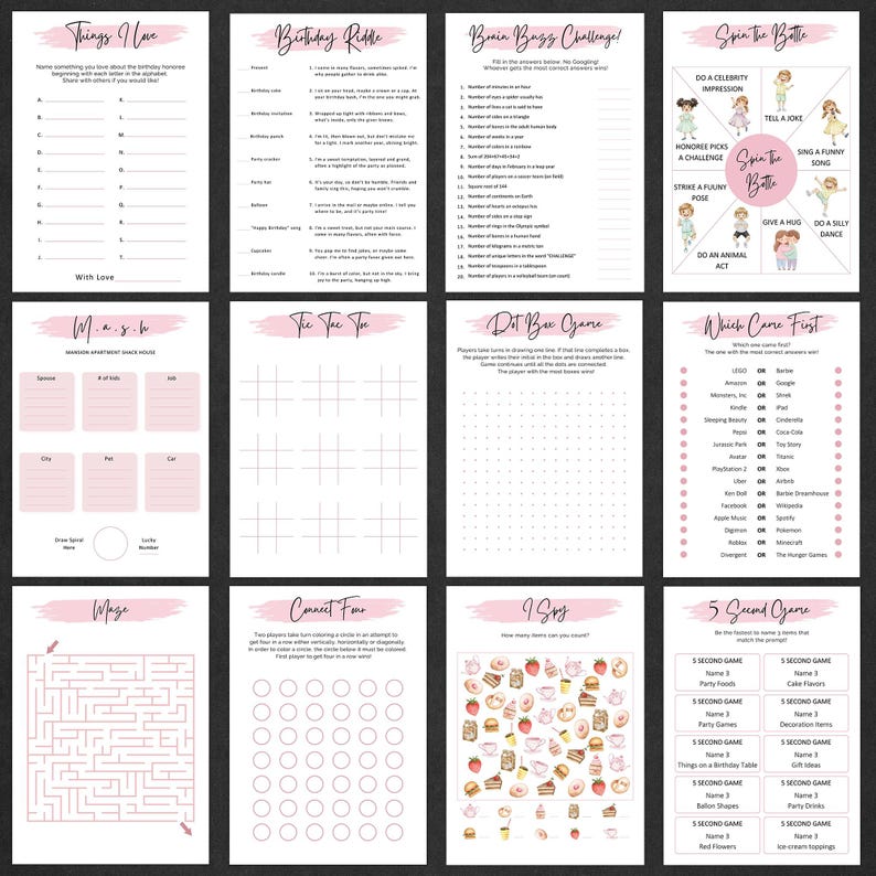 75th Birthday Games for Women 75 Birthday Party Games for Her Born in ...