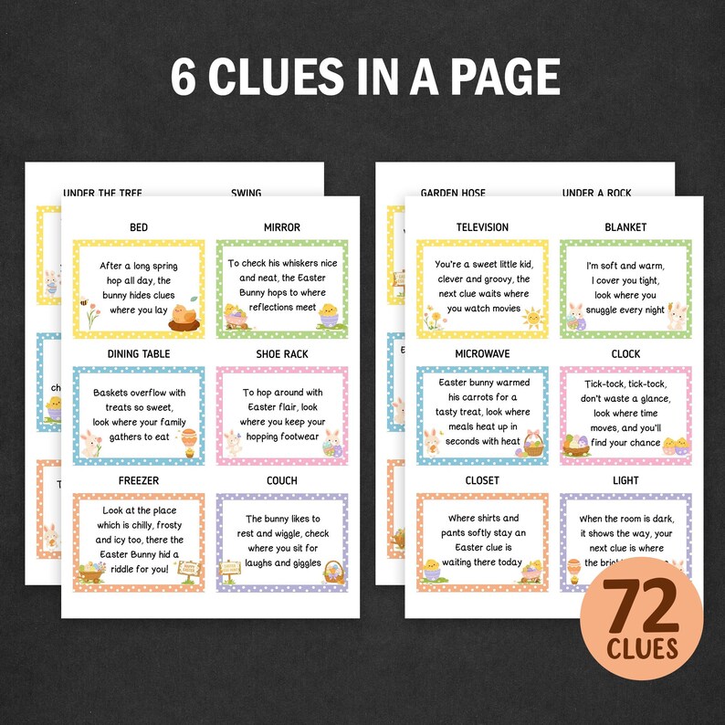 Easter Treasure Hunt for Kids Easter Scavenger Hunt Indoor Outdoor ...