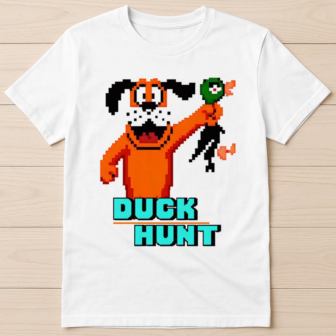 Duck Hunt Retro 80s Game 8bit Pixel Funny Gift Tee T Shirt 6044 - Etsy