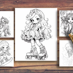 Adventure Girl Coloring Book - Etsy