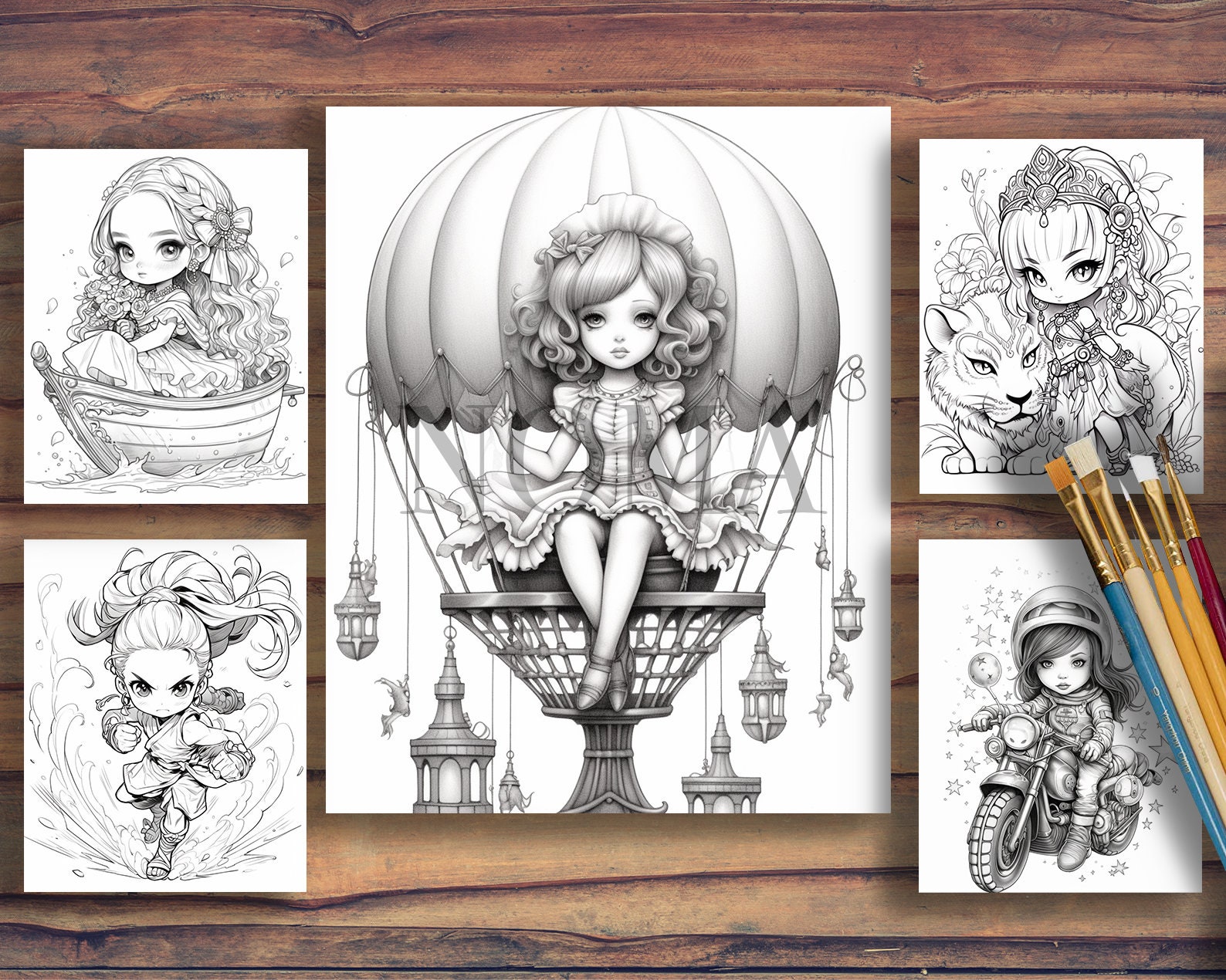 Adventure Girl Coloring Book - Etsy