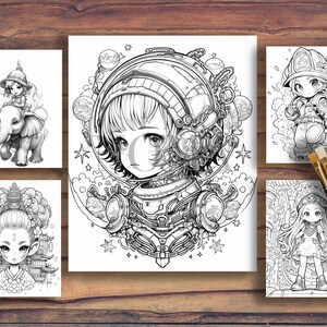 Adventure Girl Coloring Book - Etsy