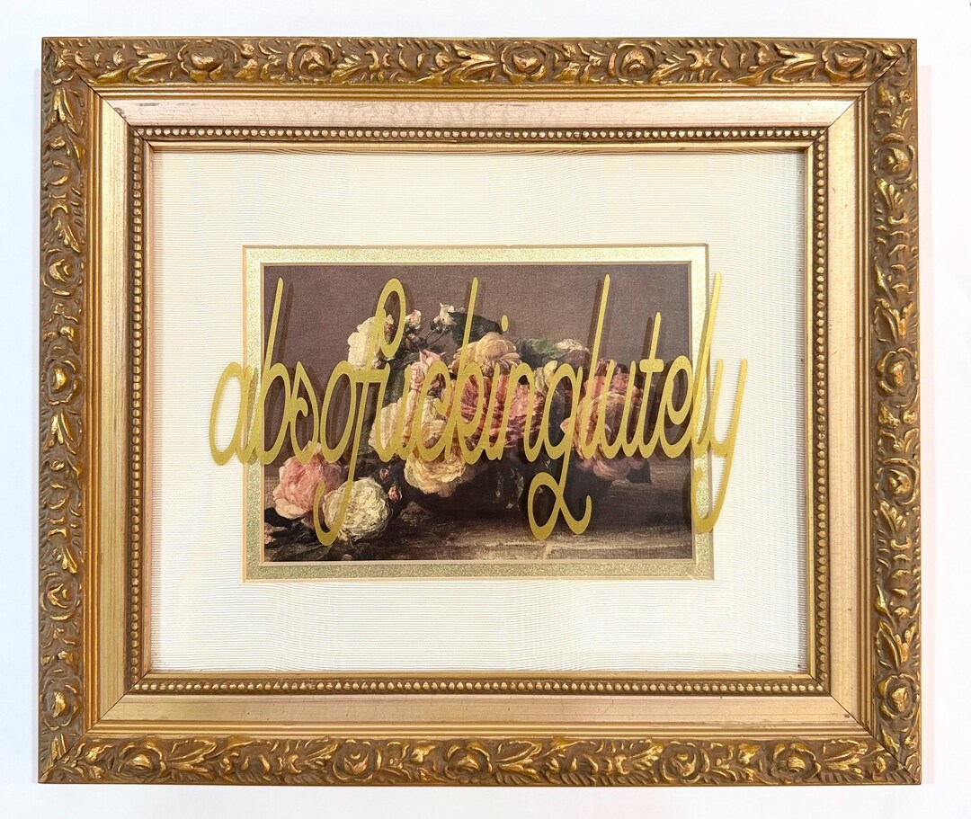 Vintage Swear Art “absofuckinglutely” - Etsy