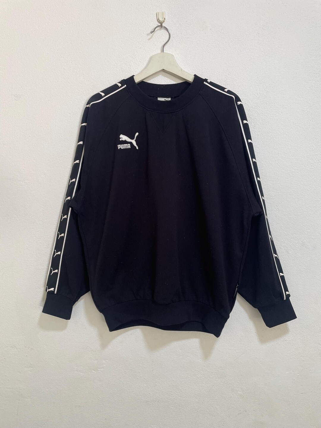 Vintage 90s Puma Embroidered Side Tape Logo Sweatshirt - Etsy