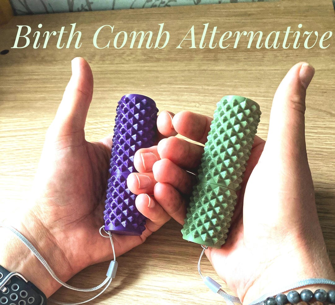 3d Printed Birth Comb Alternative, Pair of Spiky Grip Rollers for ...