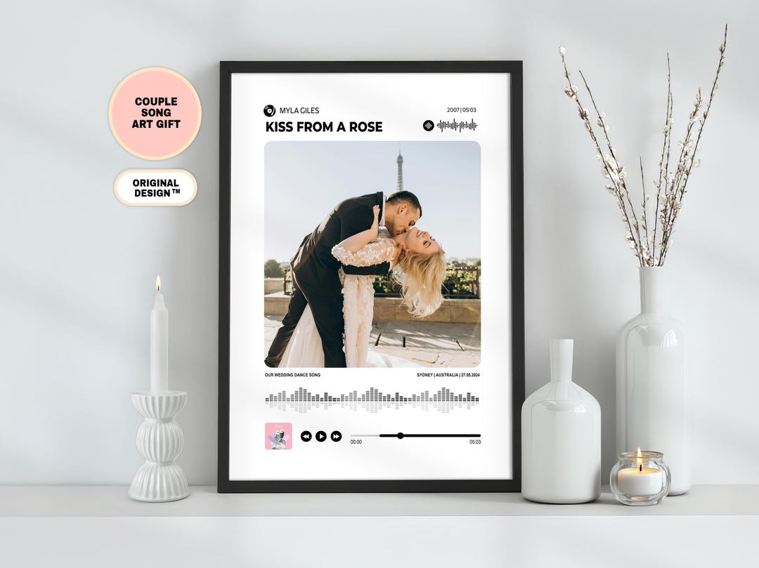Couple Song Art Gift - Personalized Music Gift for Couple's Wedding or ...
