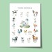Farm Animals Poster, Educational Poster for Kids, Montessori Poster ...