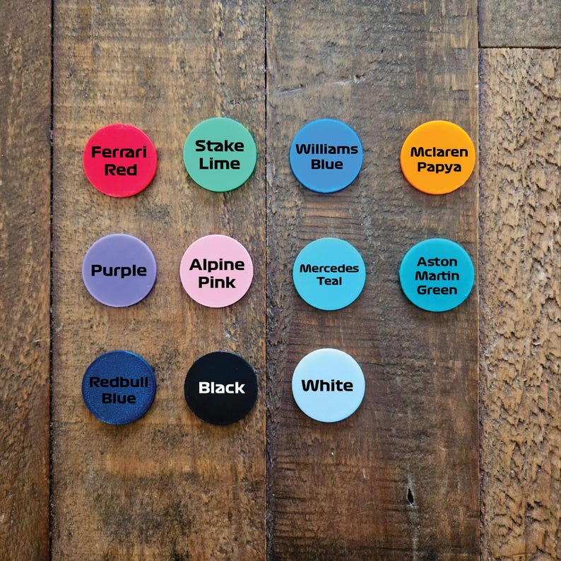 F1 Driver Keychain Custom 3-letter Name Tags Formula One 2025 Merch ...