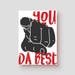 You Da Best Card Printable - Friend Gift, Fun Card (digital Files) - Etsy