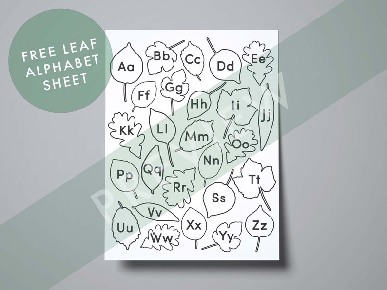 Alphabet Printable Fall Leaves - Find the Leaf ABC Letters Autumn ...