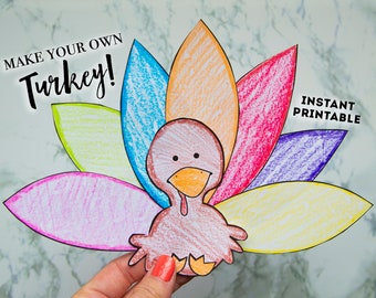 Printable PDF Turkey in a Bag Tag Thanksgiving Gift Idea - Etsy