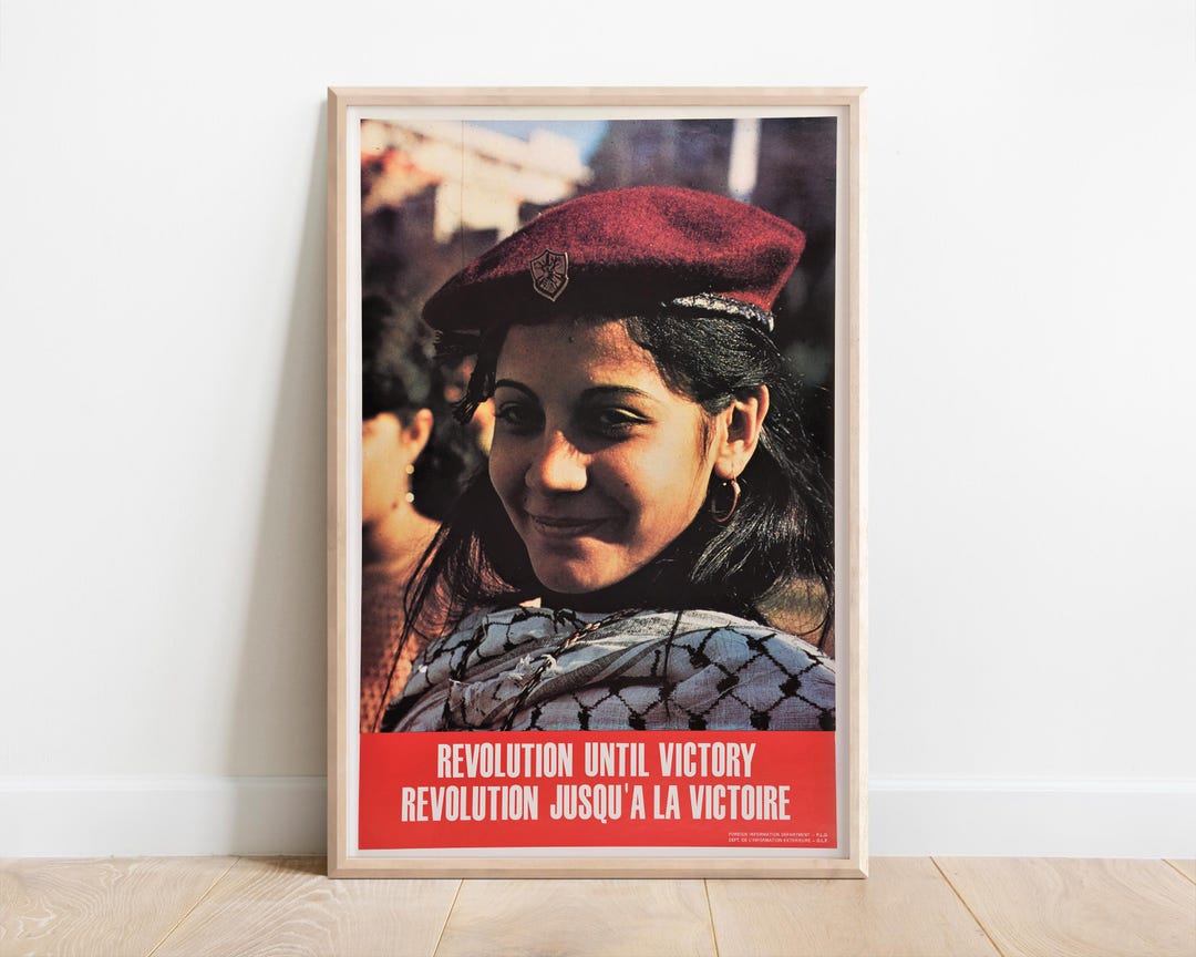 Vintage Palestinian Fatah Poster – “revolution Until Victory” – 1970s ...