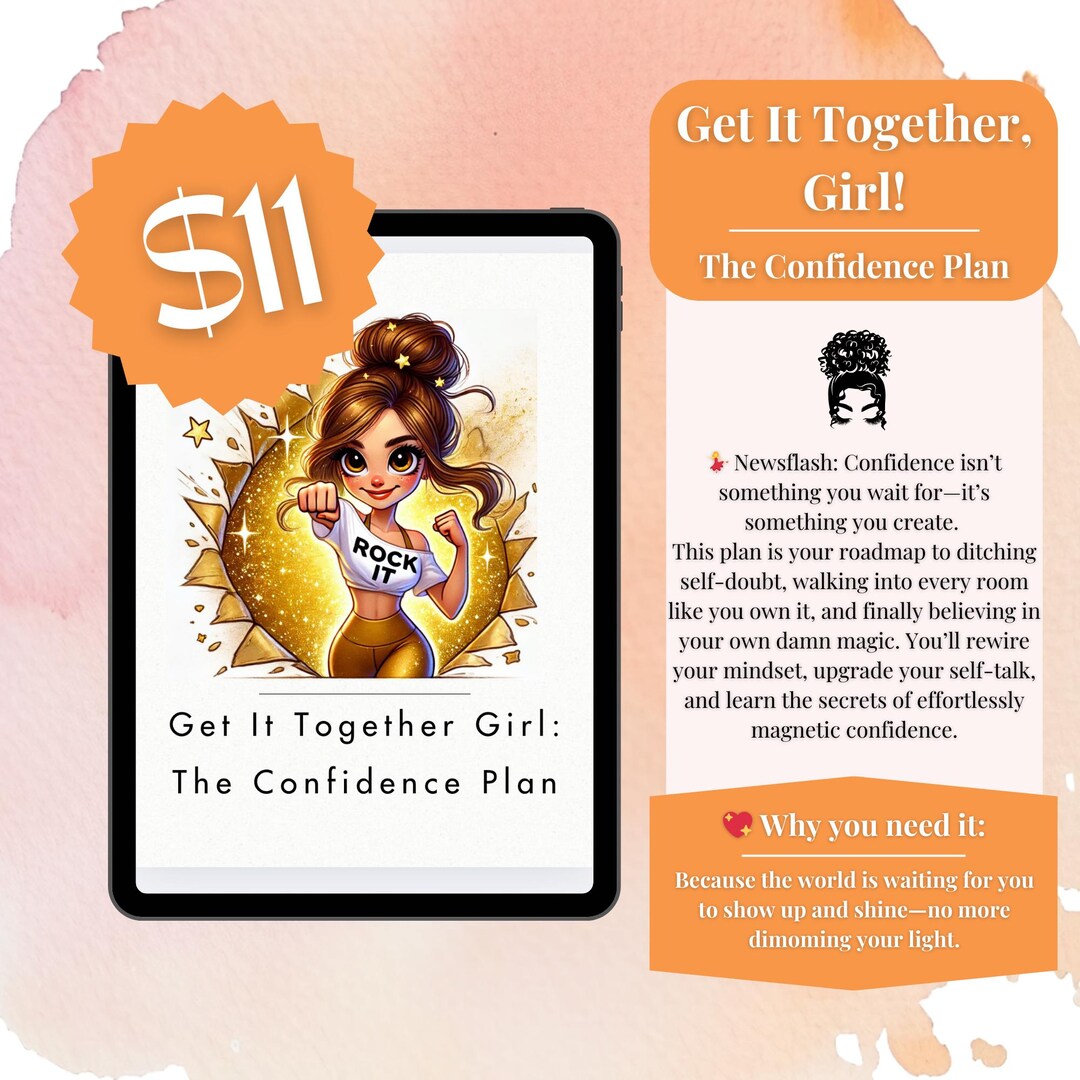 Sassy Confidence Planner – Printable Guide to Power, Clarity & Self ...