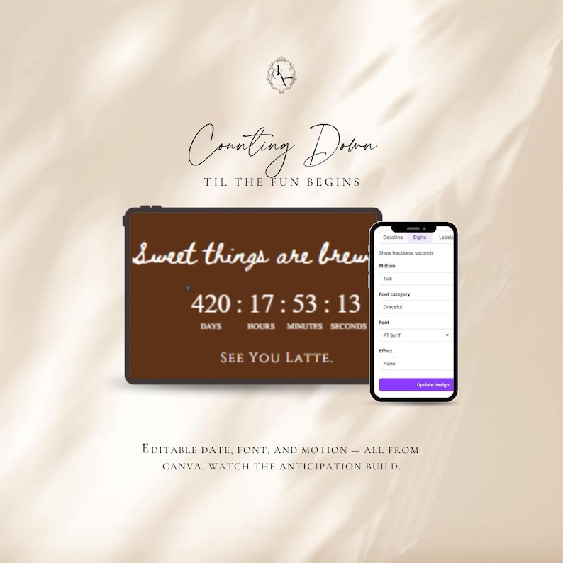 Baby is Brewing Baby Shower Invitation Website | Coquette Latte Brown ...