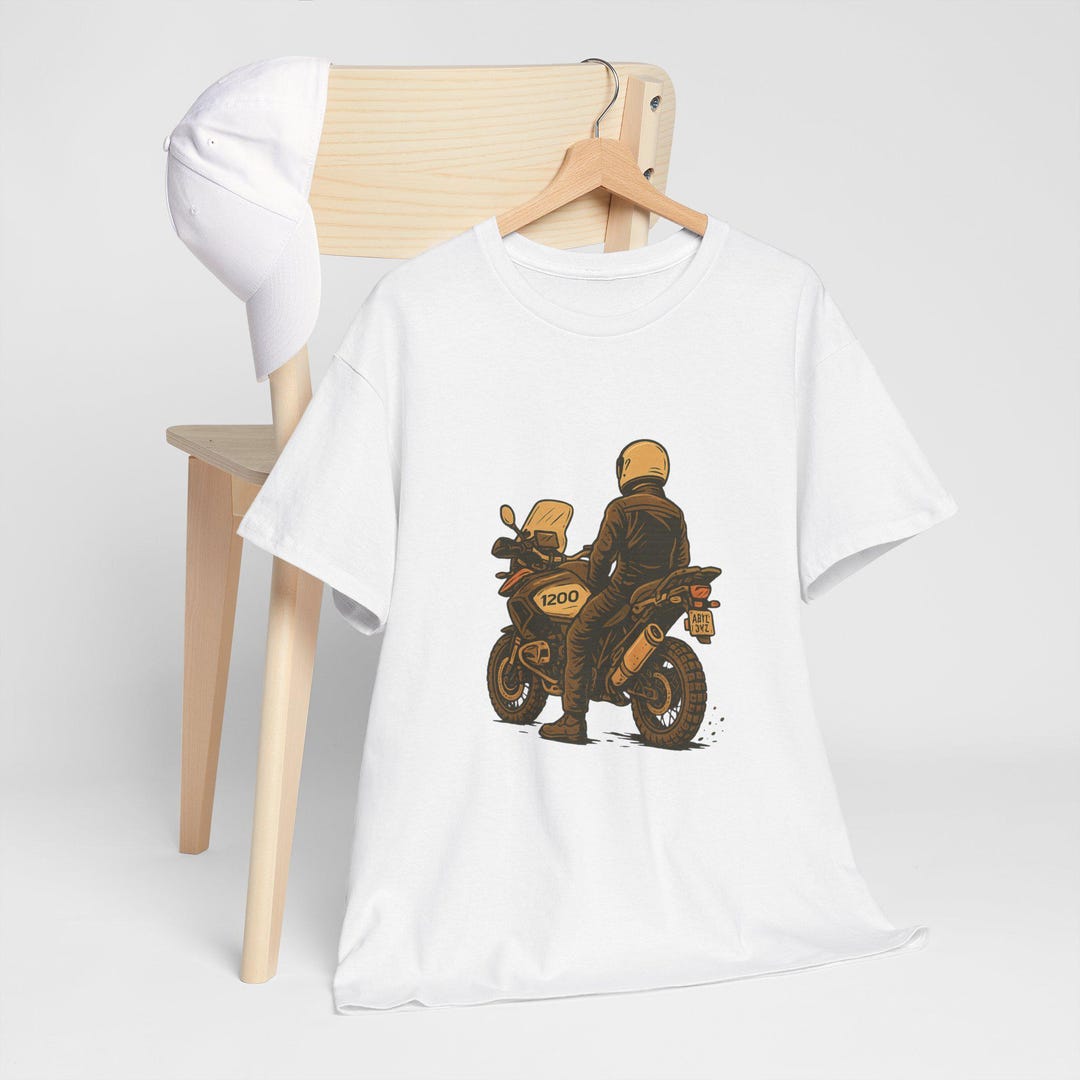 BMW GS Adventure Awaits Motorcycle Tee | Unisex Heavy Cotton Tee for ...