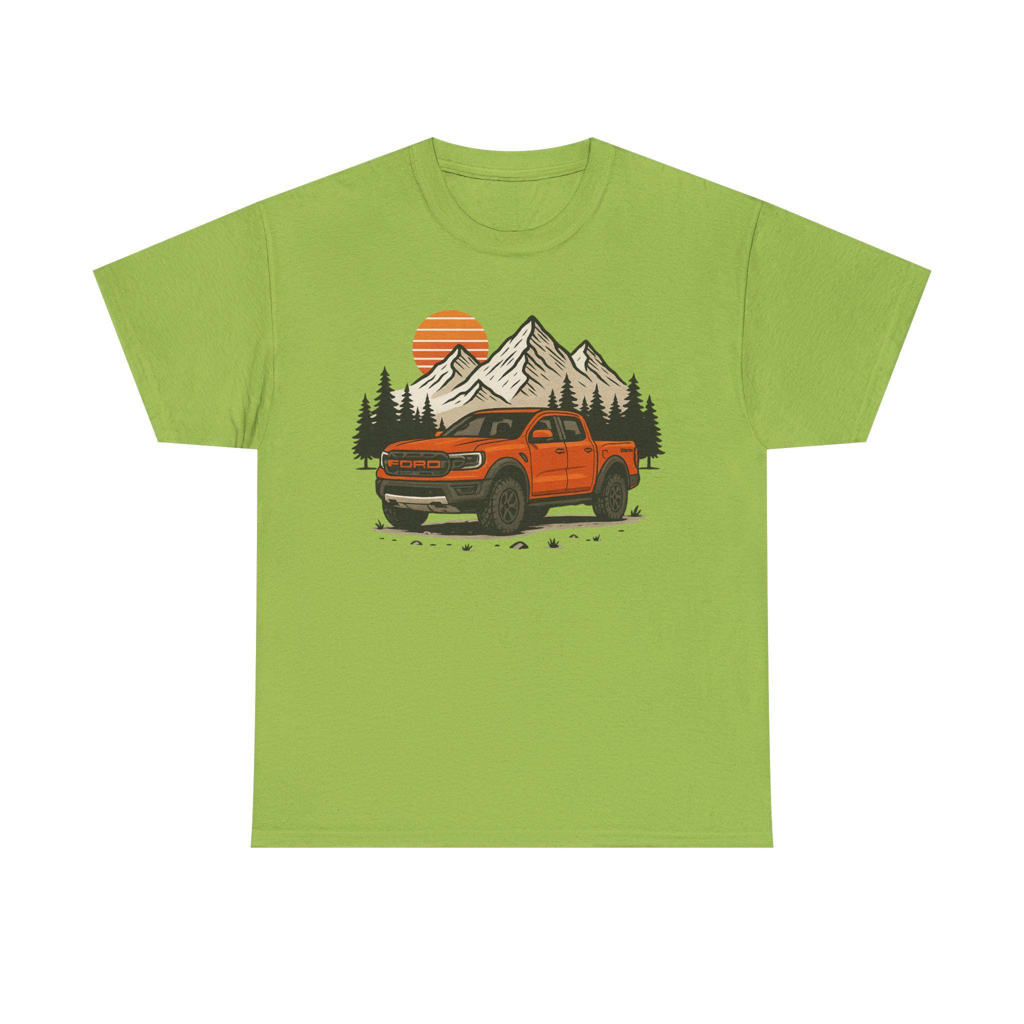 Ford Ranger Raptor Mountain Adventure Unisex Heavy Cotton Tee, Nature ...