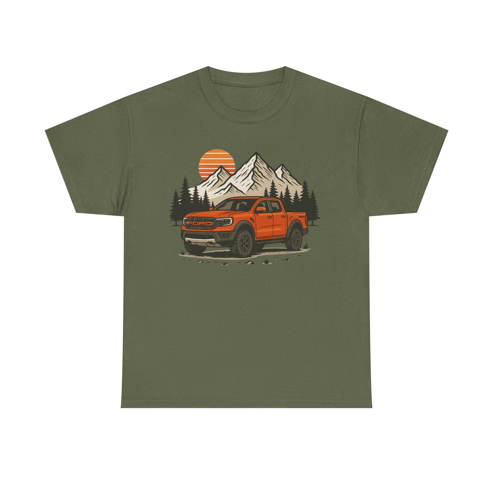 Ford Ranger Raptor Mountain Adventure Unisex Heavy Cotton Tee, Nature ...