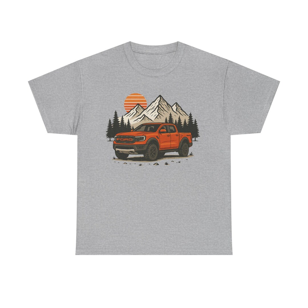 Ford Ranger Raptor Mountain Adventure Unisex Heavy Cotton Tee, Nature ...