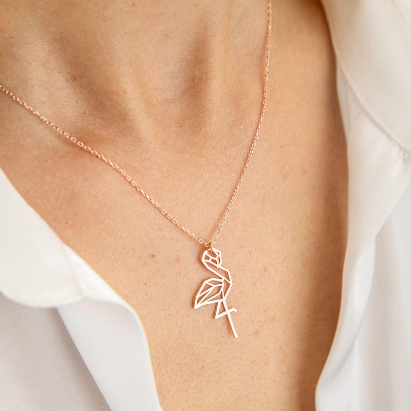 Flamingo Necklace - Etsy