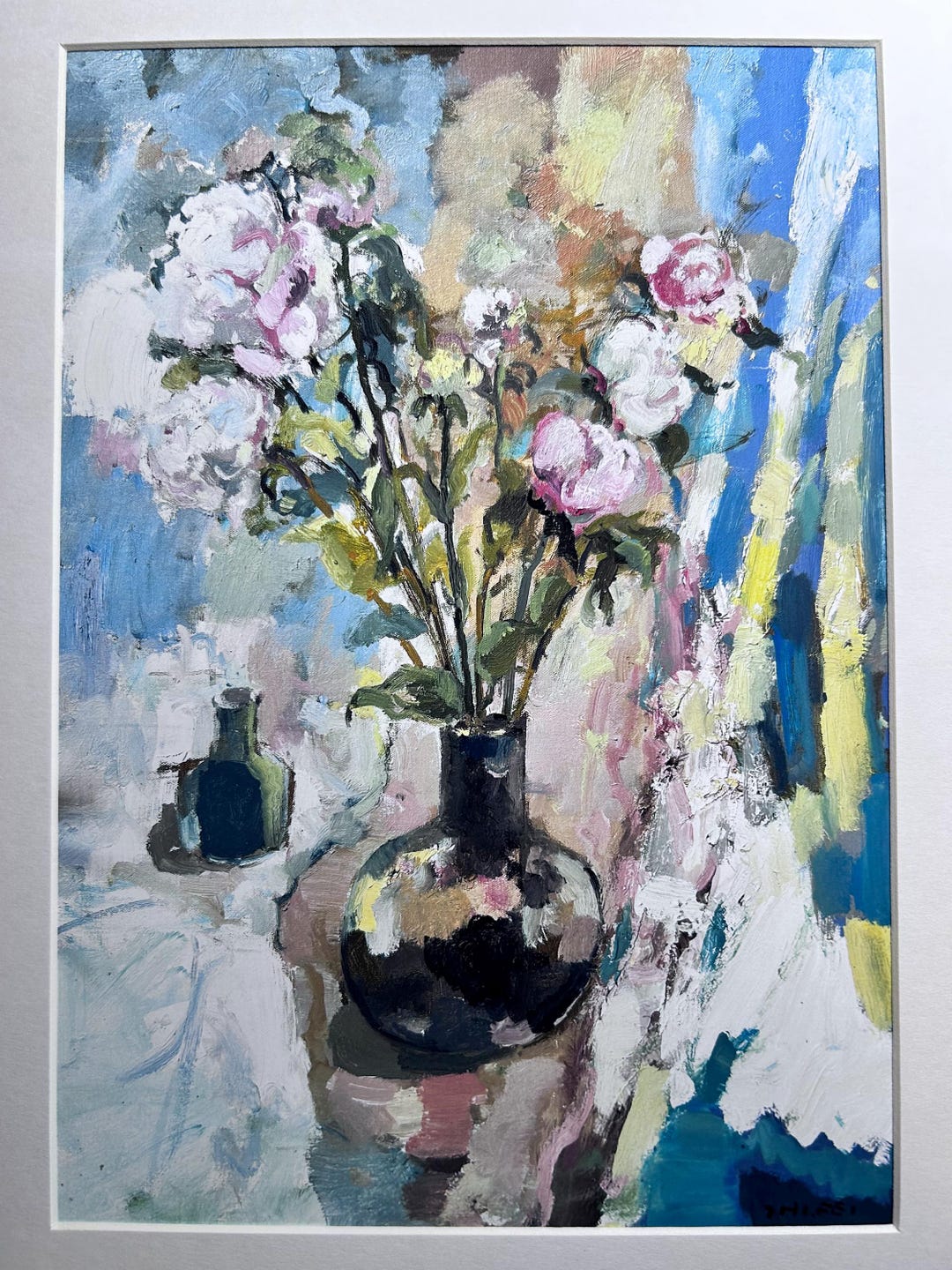 Bold Bloom Still Life - Pink and White Flowers - Etsy