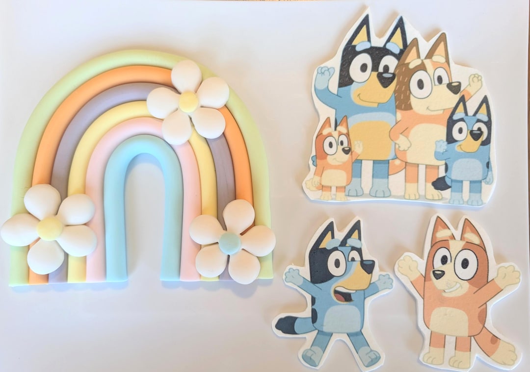 Bluey Edible Cake Toppers - Etsy