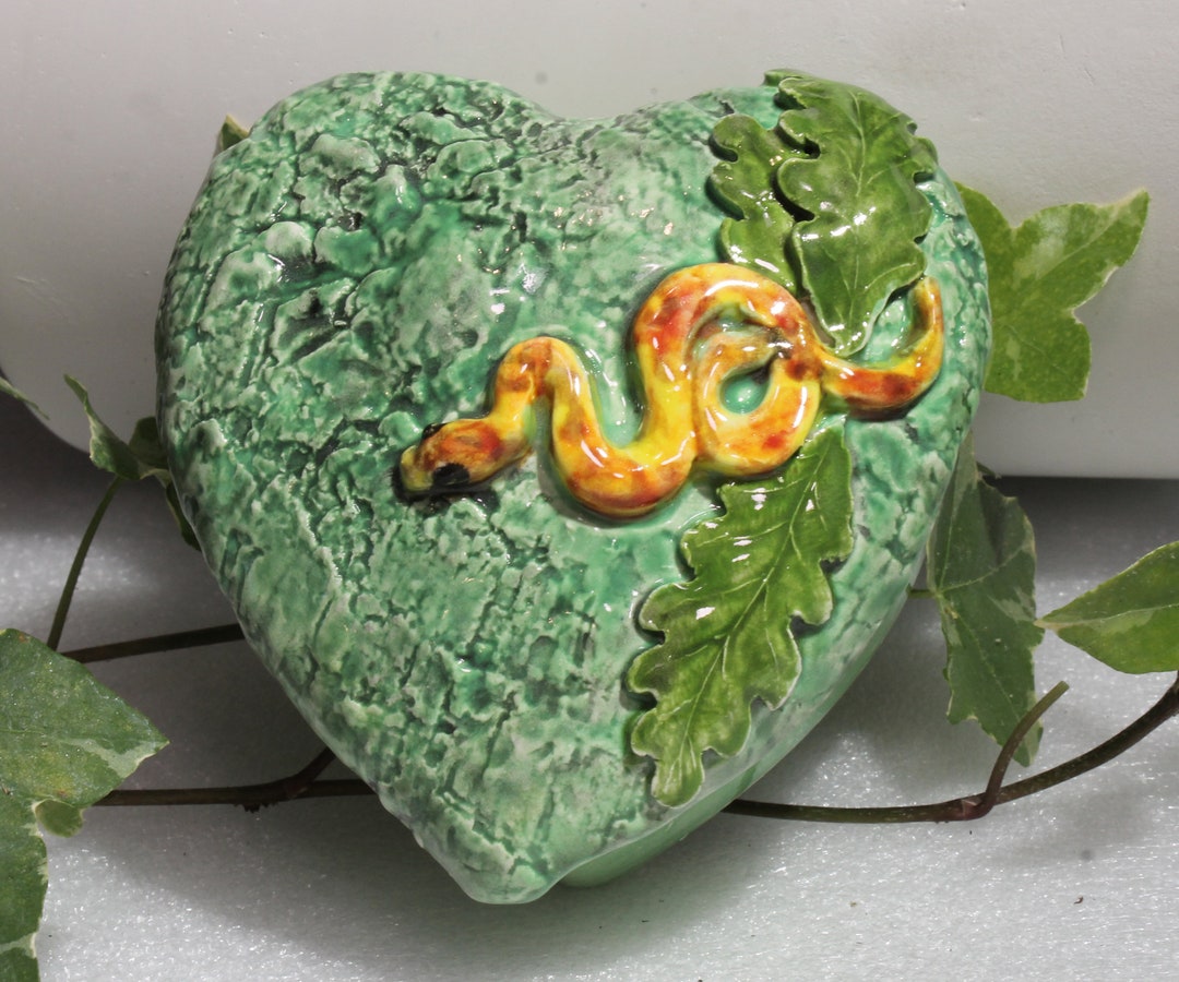 Corn Snake Trinket Box Heart Pottery Box - Etsy