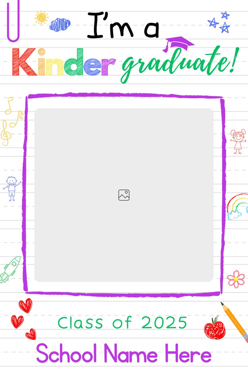 Kindergarten Graduation Photo Prop Digital Download - Etsy