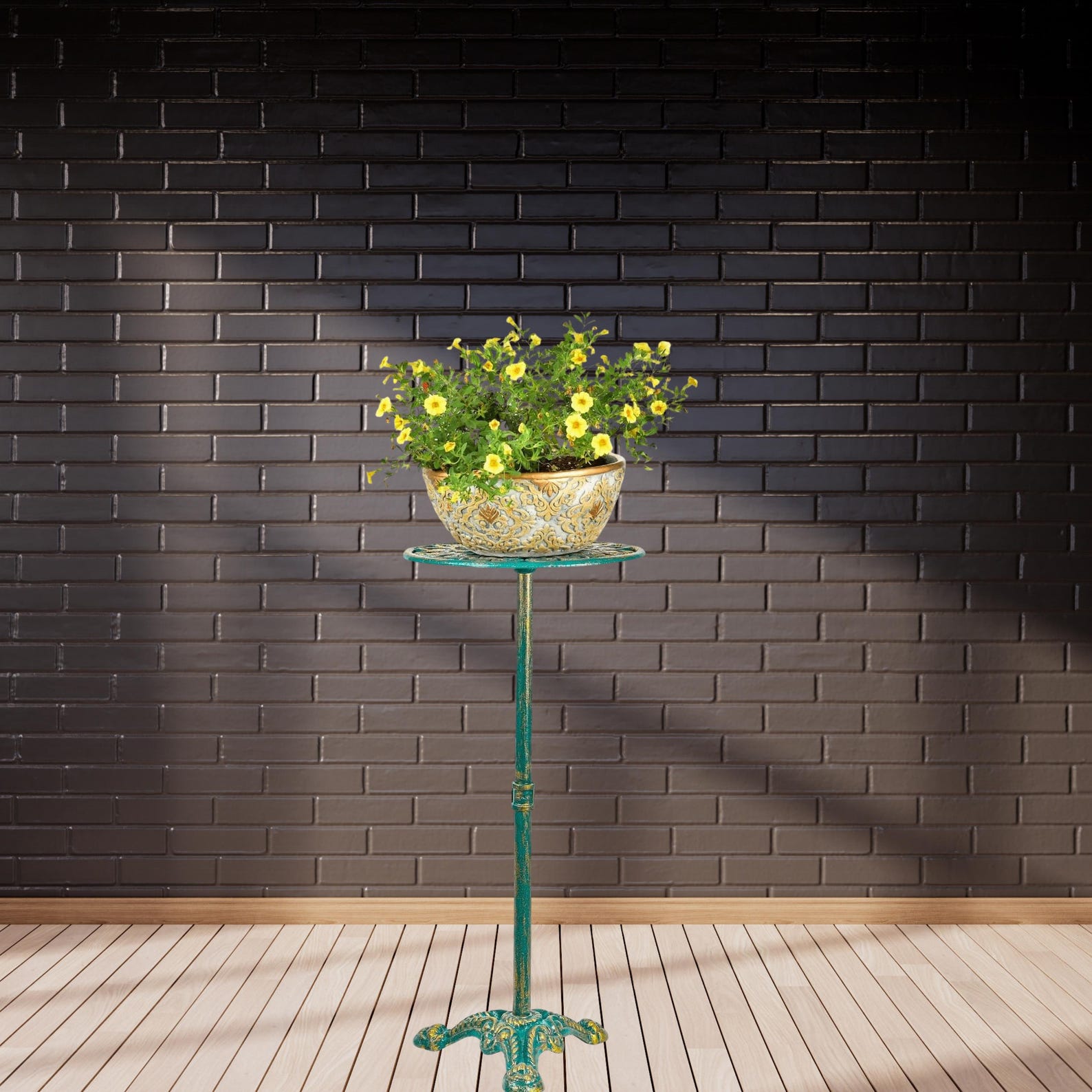 Vintage Cast Iron Plant Stand: Rustic Outdoor Garden Decor - Etsy