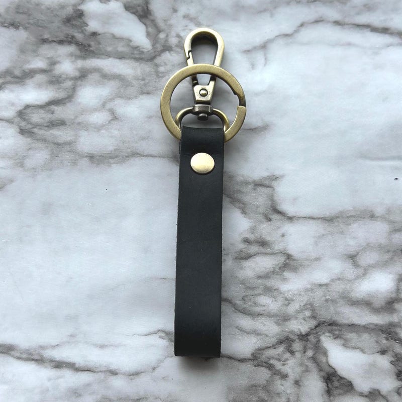 Leather Keyring - Etsy
