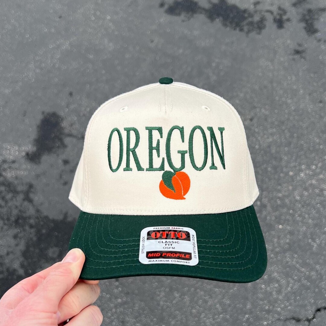 Oregon Peach Hat, Oregon Hat, State Hat, Eugene Hat, Two Tone Hat ...