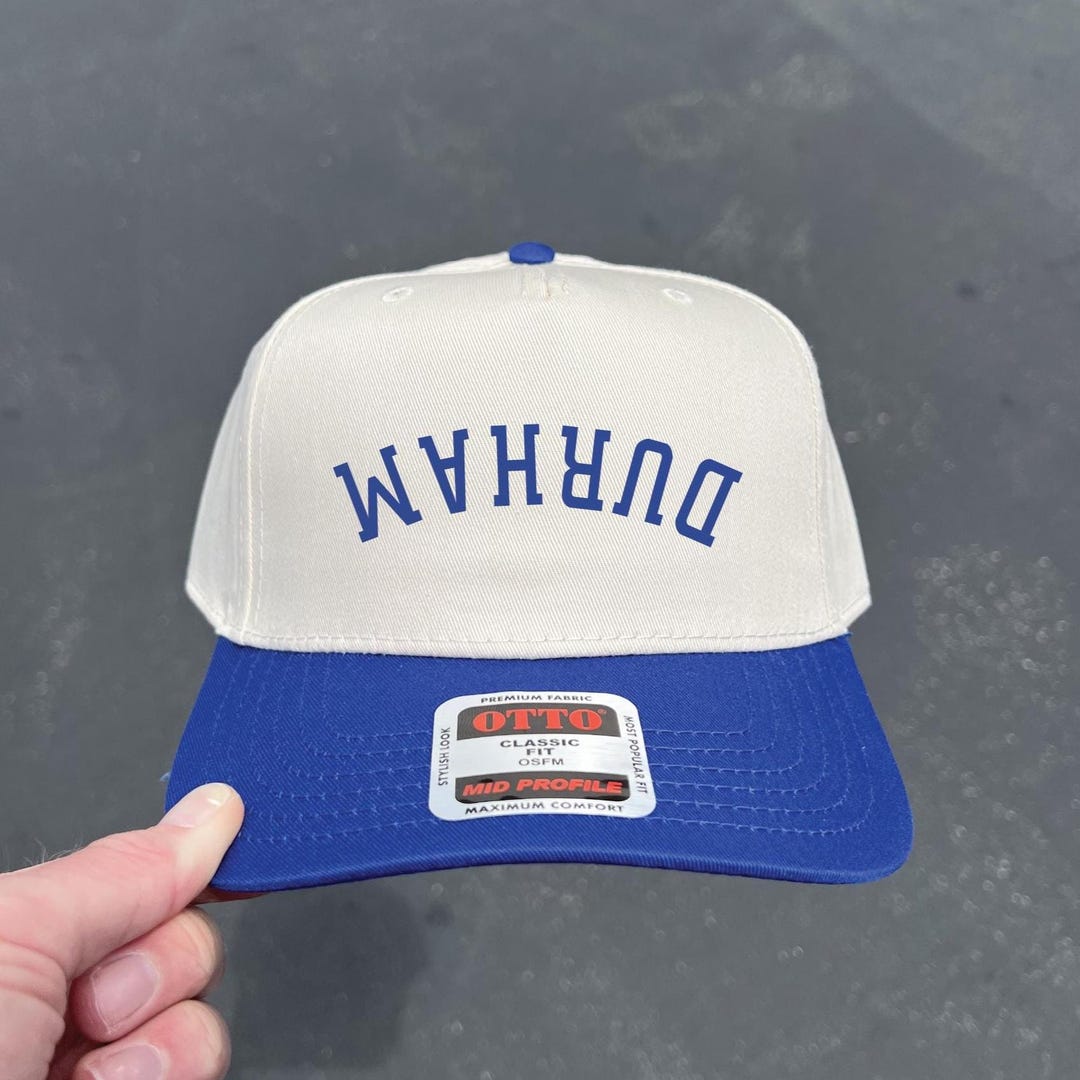 Durham Upside Down Hat, Durham North Carolina Hat, City Hat, Upside ...