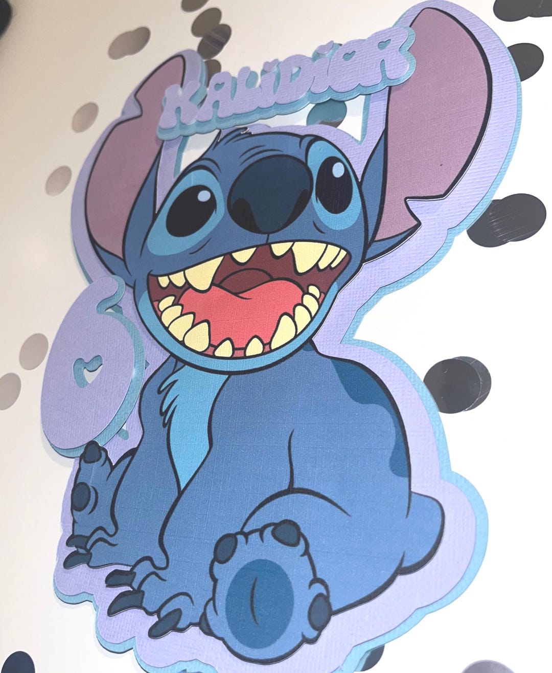 Customized 3D Stitch Cake Topper - Etsy