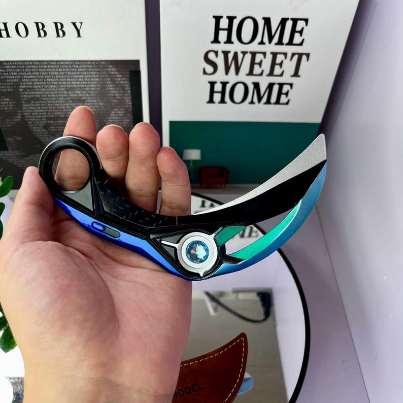Valorant Lon Karambit Knife, Metal Weapons Replica Trainer - Etsy