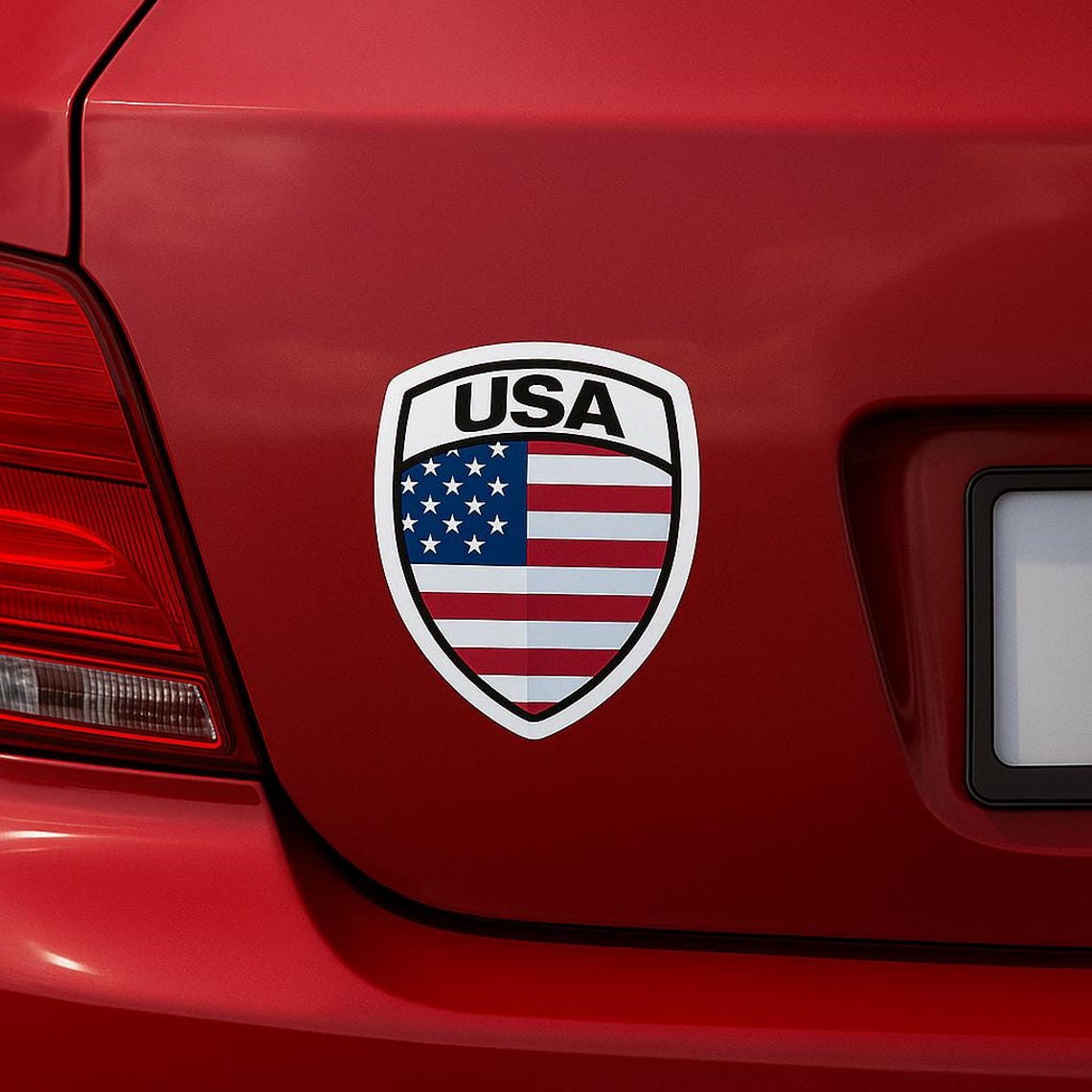 Custom Country Flag Crest Magnet or Sticker, Soccer Fan Gift - Etsy