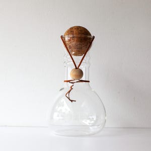 Vintage Modern Pyrex Cork Glass Decanter - Etsy