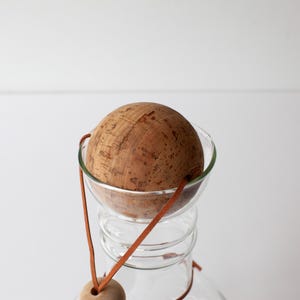 Vintage Modern Pyrex Cork Glass Decanter - Etsy