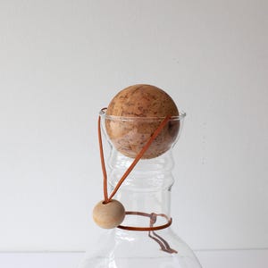 Vintage Modern Pyrex Cork Glass Decanter - Etsy