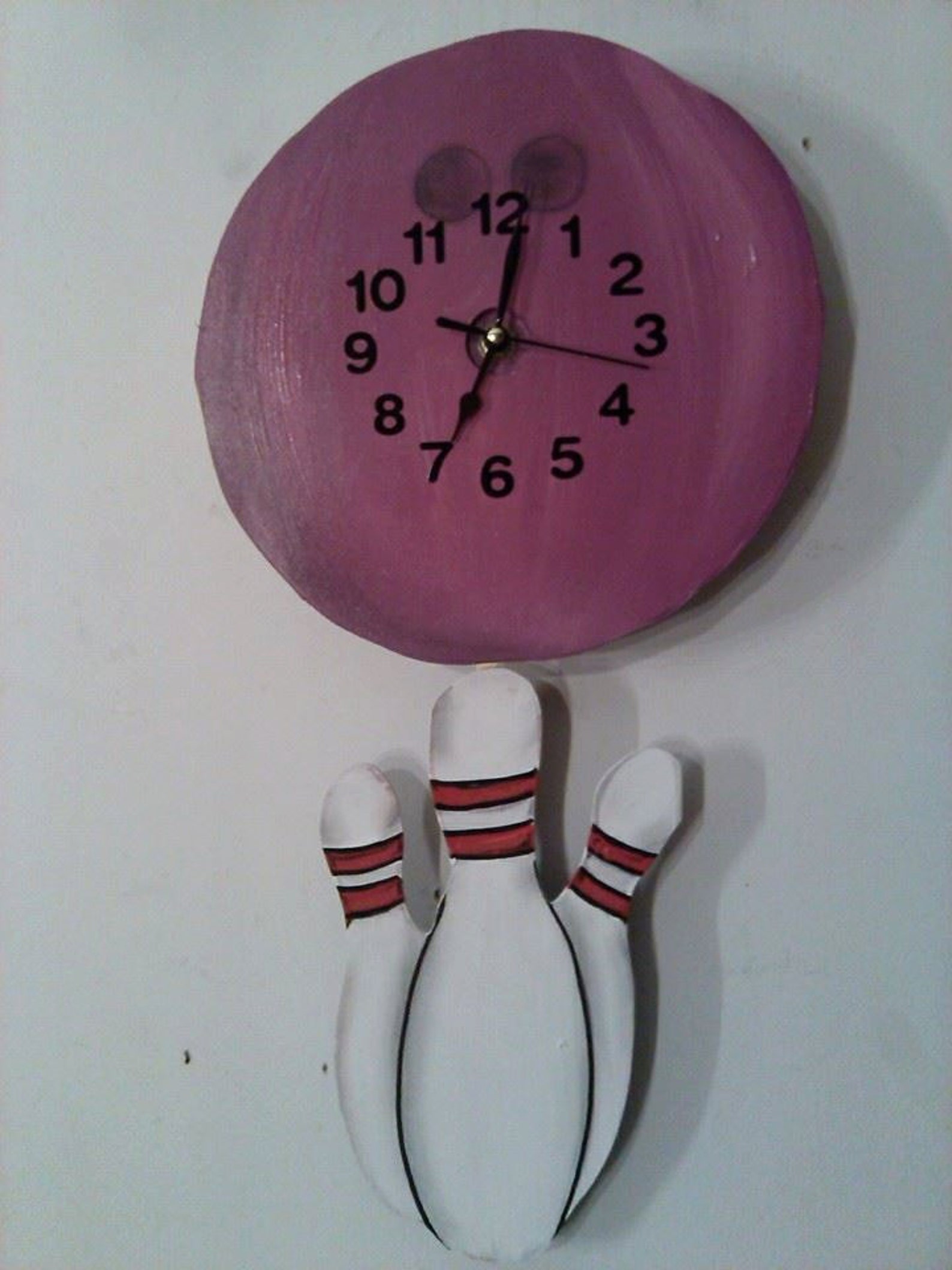 Bowling Ball and Pins Pendulum Sports Wall Clock - Etsy