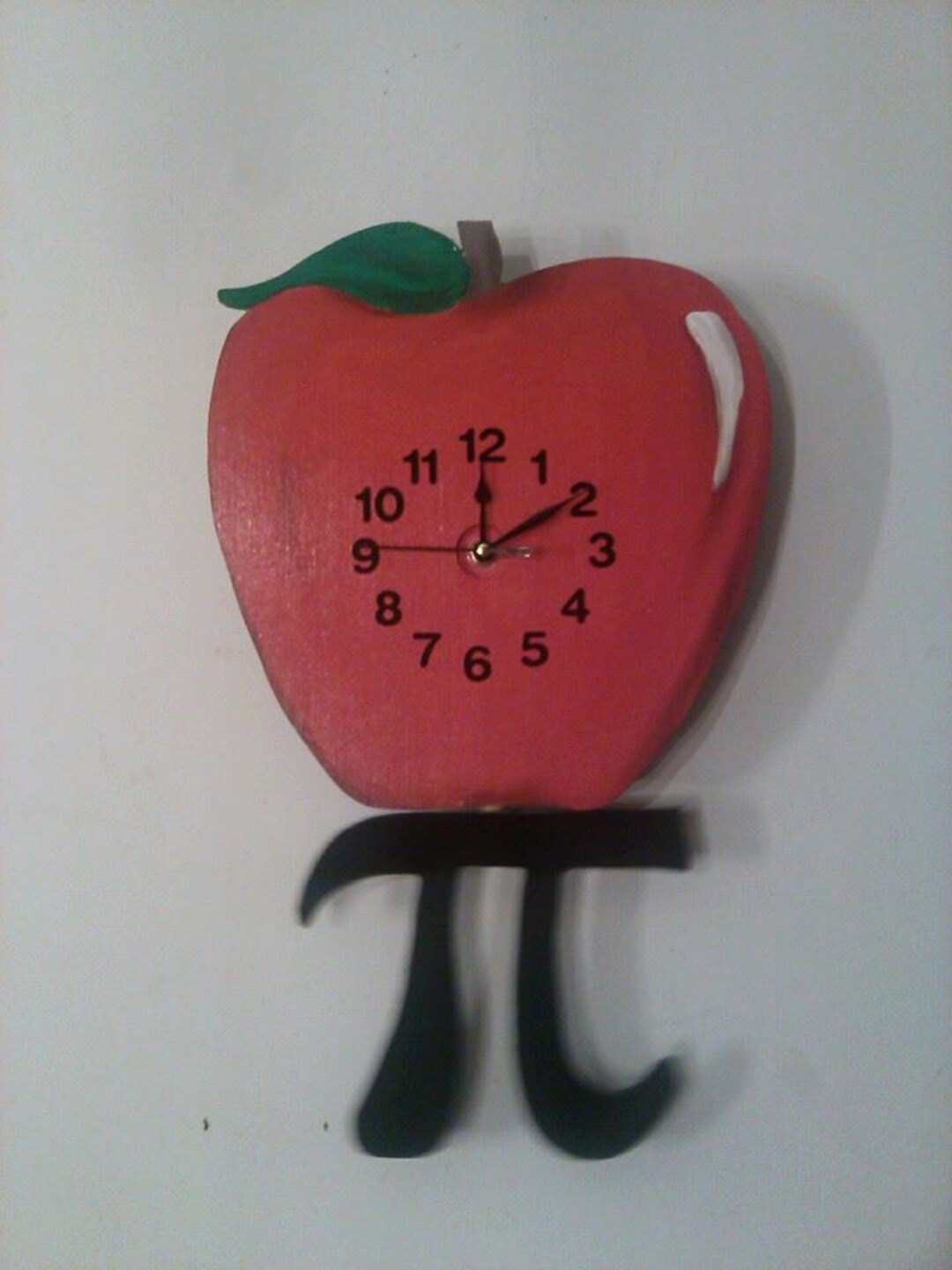 Apple Pi Math Teacher Children's Pendulum Wall Clock - Etsy