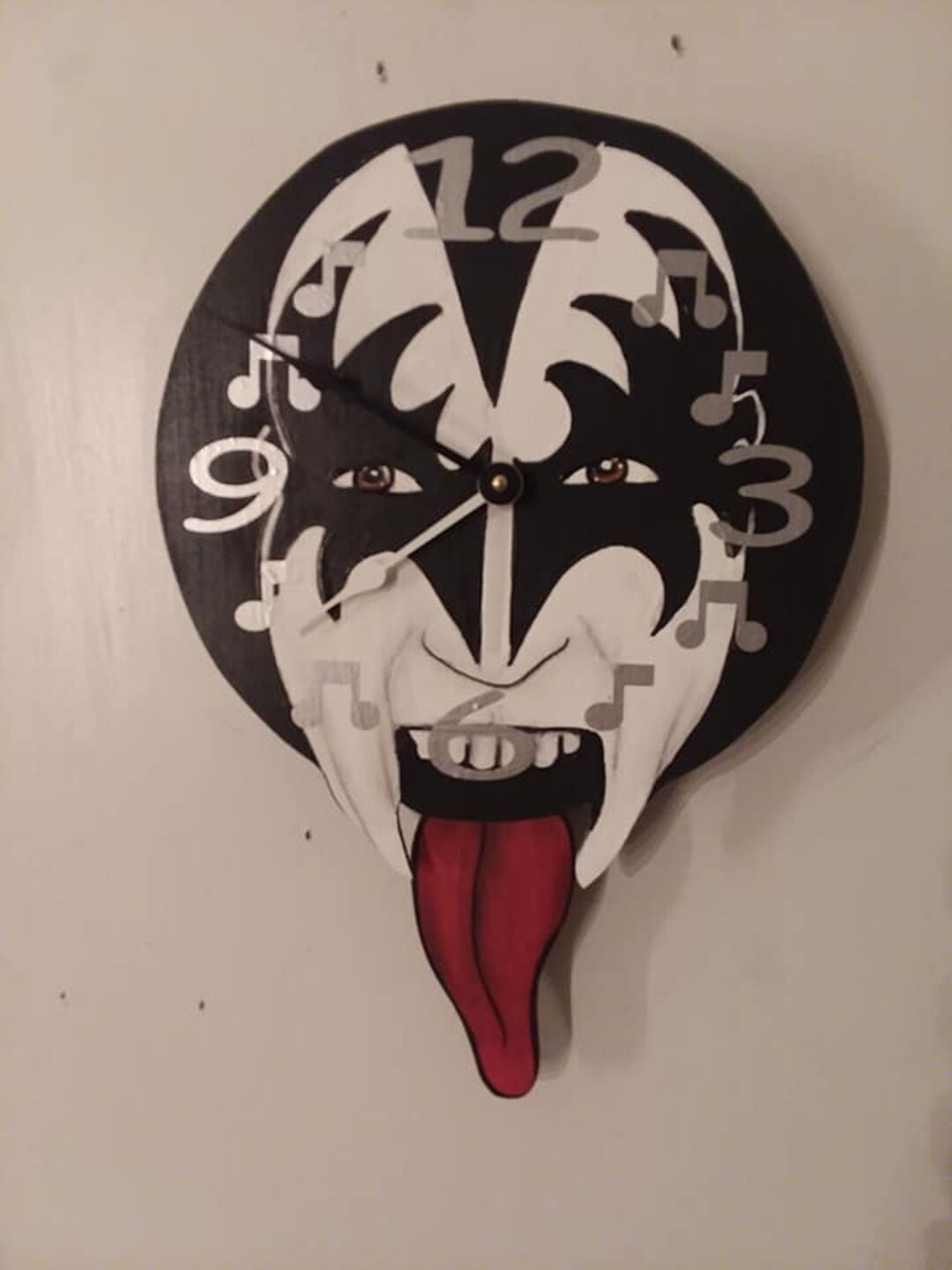 Kiss Gene Simmons Pendulum Clock - Etsy