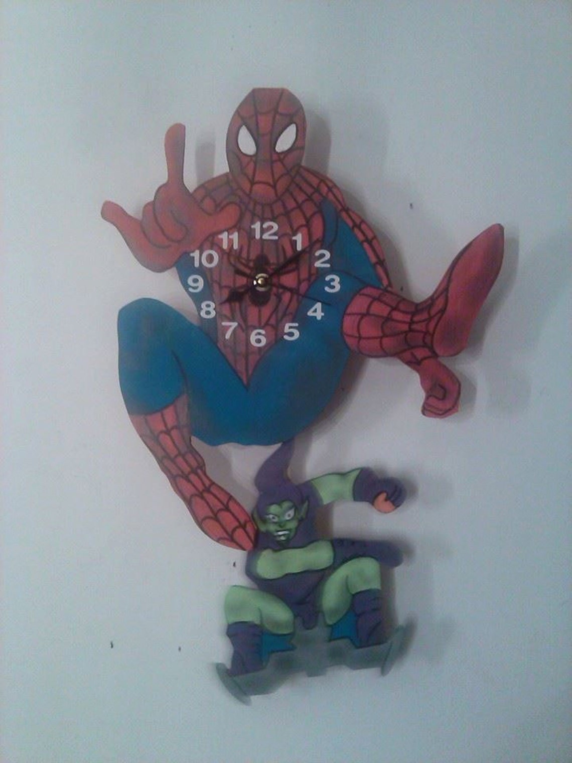 Spiderman Pendulum Children's Clock With Swinging Green - Etsy