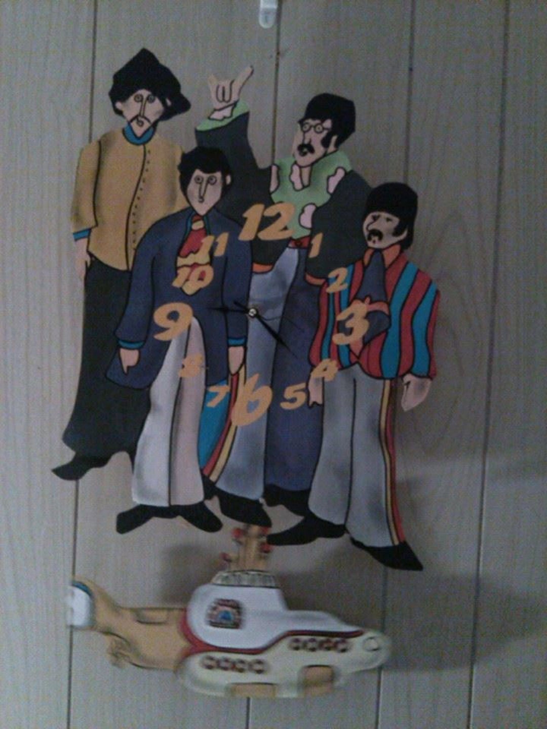 Beatles Yellow Submarine Pendulum Clock - Etsy