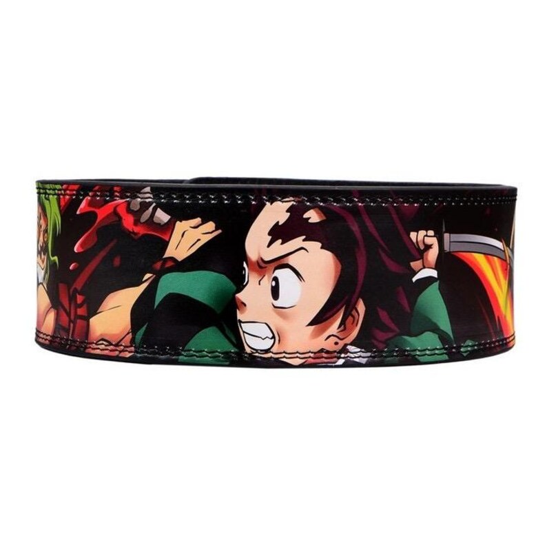 Custom Demon Slayer Leather Lifting Belt, Anime Powerlifting Lever Belt ...