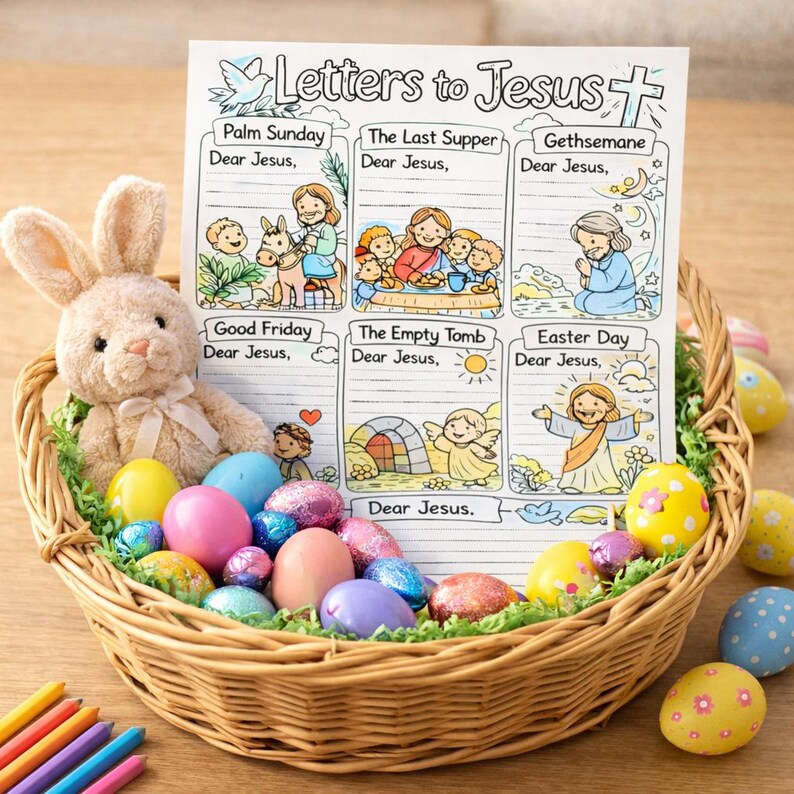 Holy Week Activity Sheet Kids - Letters to Jesus Easter Activity Sheet ...