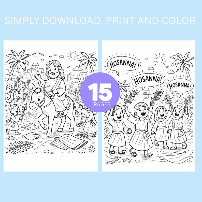 Printable Kids Easter Coloring Pages , Holy Week and Resurrection ...