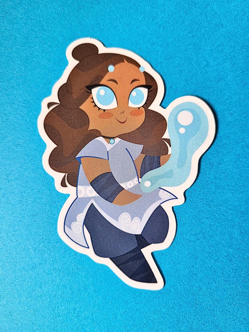 Avatar the Last Airbender Chibi Sticker - KATARA - Etsy