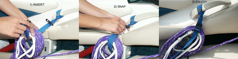 Quick Marine-boat Rope Storage System - 4 Pack - Handmade in USA - Etsy