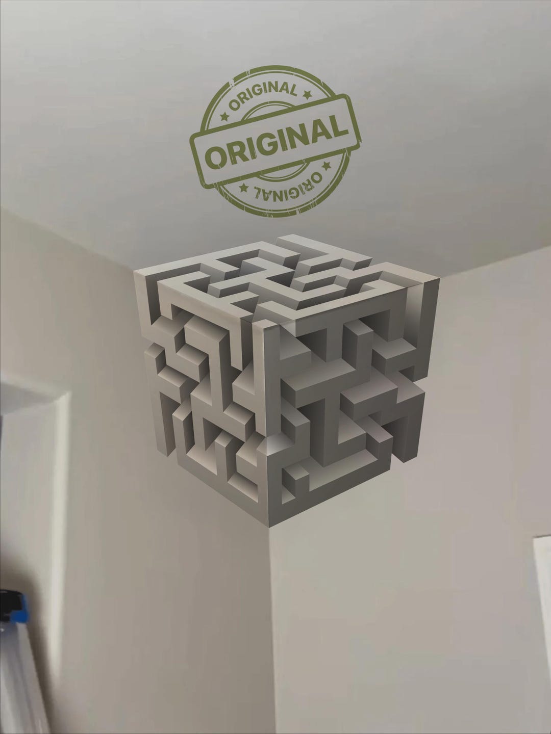 Trending 3D Cube Ceiling Sticker, Cubical Maze 3D - Etsy