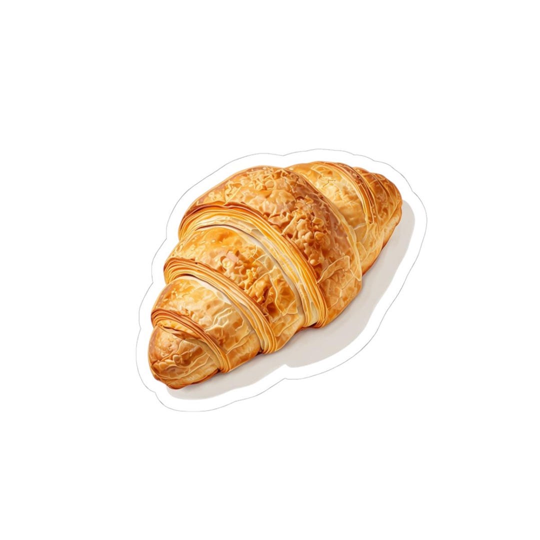 Cute Croissant Vinyl Sticker, Bakery Aesthetic Food Sticker, French ...