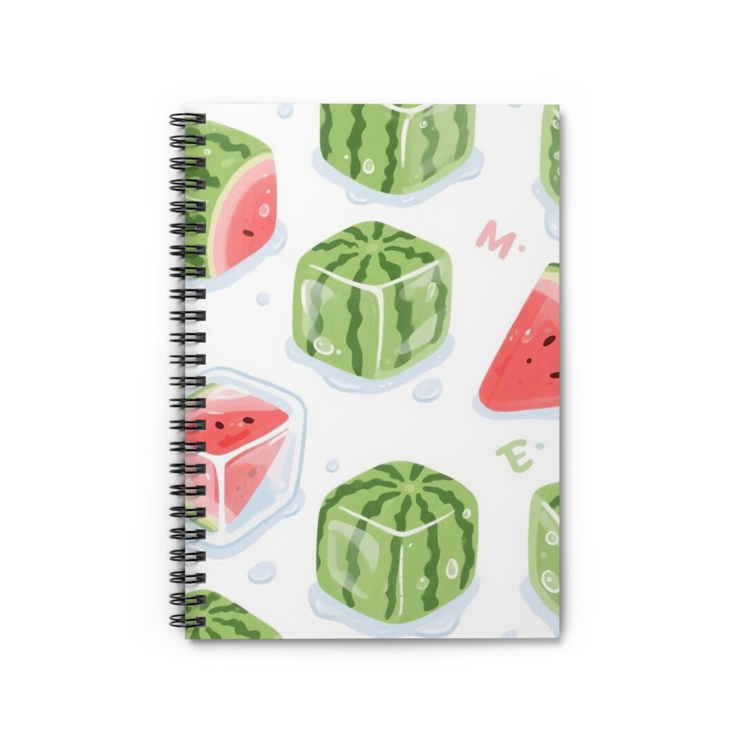 Watermelon Ice Cube Notebook: Fun Summer Journal & School Stationery - Etsy